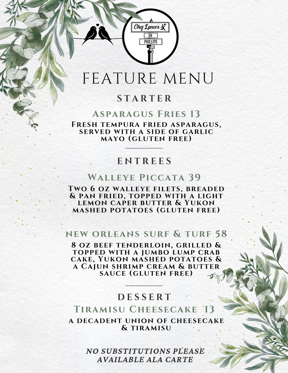 Chef Lance's on Phillips: Downtown Sioux Falls Restaurant